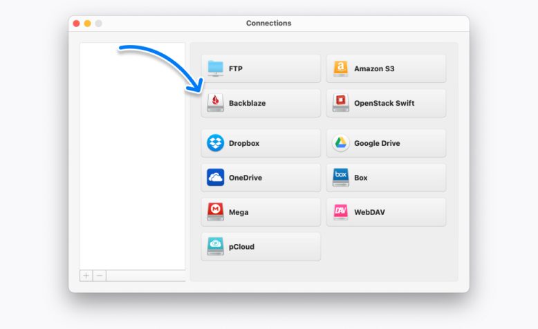 Backblaze B2 Client for Mac to Mount Network Drive with Commander One